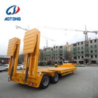 China Versatile 3-4 Axle 60-100-120 Ton Hydraulic Extendable Gooseneck Drop Deck Flat Low Bed Loader Platform Lowboy Semi Trailer for sale