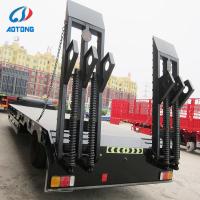 China 40t 60t Lowbed Semi Trailer 2 Axle Customizable Dimensions for sale
