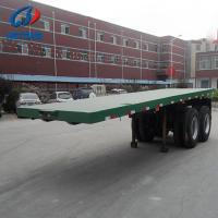 China 30-50 Ton 2-Axle Steel Flatbed Semi Trailer for Heavy Machinery for sale