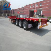 China 40-Foot Flatbed Semi-Trailer with Mechanical or Air Suspension for sale