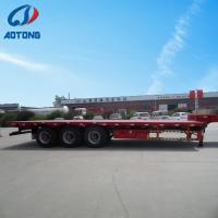 China 40-Foot Flatbed Semi-Trailer with Mechanical or Air Suspension for sale