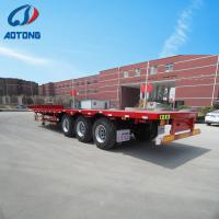 China 40-Foot Flatbed Semi-Trailer with Mechanical or Air Suspension for sale