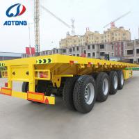 China 3-Axle 20FT 40FT Container Flatbed Trailer with Air Suspension for sale