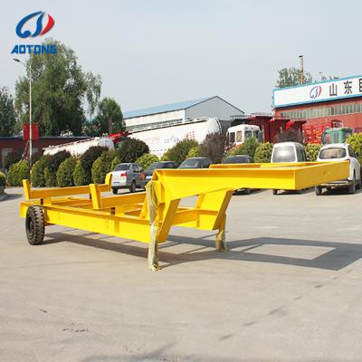 China 20ft 40ft 45ft Steel Container Chassis Semi Trailer with Mechanical Air Suspension for sale