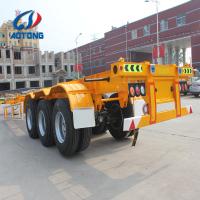 China 3-Axle Skeleton Semi Trailer for Container Transport 25-50T Payload for sale
