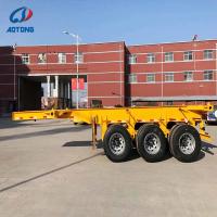 China 2-3 Axle Skeleton Semi Trailer for 20ft 40ft Containers for sale
