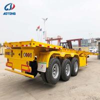 China 2-3 Axle Skeleton Semi Trailer for 20ft 40ft Containers for sale
