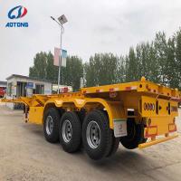 China 2-3 Axle Skeleton Semi Trailer for 20ft 40ft Containers for sale