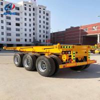 China 2-3 Axle Skeleton Semi Trailer for 20ft 40ft Containers for sale