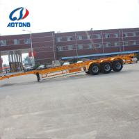 China 2-3 Axle Skeleton Semi Trailer for 20ft 40ft Containers for sale