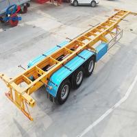 China 3-Axle 50 Ton Container Semi Trailer with Mechanical or Air Suspension for sale