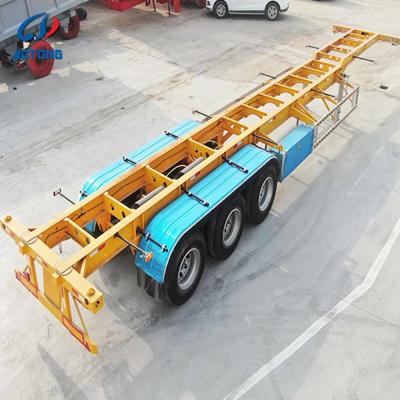 China 3-Axle 50 Ton Container Semi Trailer with Mechanical or Air Suspension for sale
