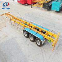 China 3-Axle 50 Ton Container Semi Trailer with Mechanical or Air Suspension for sale