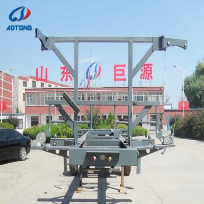 China 40 Ton 2 Axle Container Skeleton Trailer with Mechanical or Air Suspension for sale