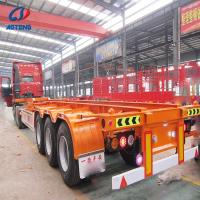 China 20ft 40ft Container Skeleton Trailer with Mechanical or Air Suspension for sale