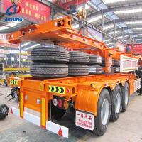 China 20ft 40ft Container Skeleton Trailer with Mechanical or Air Suspension for sale