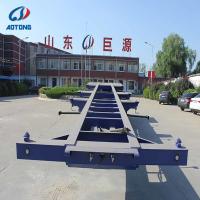China 3 Axle Container Skeleton Semi Trailer 20 40ft Heavy Duty I Beam for sale