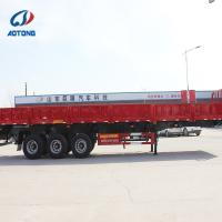 China 3 Axle Side Wall Semi Trailer with Mechanical or Air Suspension for sale