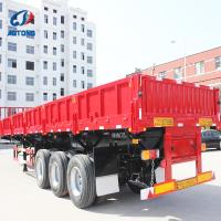 China 3 Axle Side Wall Semi Trailer with Mechanical or Air Suspension for sale