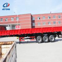 China 3 Axle Side Wall Semi Trailer with Mechanical or Air Suspension for sale