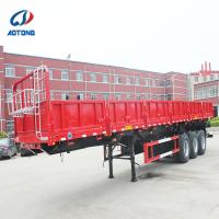 China 3 Axle Side Wall Semi Trailer with Mechanical or Air Suspension for sale