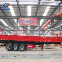 China 3 Axle Side Wall Semi Trailer with Mechanical or Air Suspension for sale