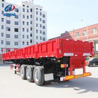China 3 Axle Side Wall Semi Trailer with Mechanical or Air Suspension for sale