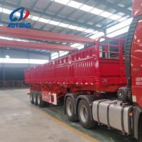 China 40-100 Ton Dropside Steel Semi Truck Trailer with Air Suspension for sale