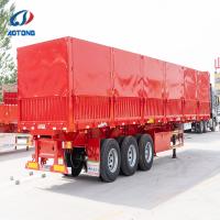 China 60T 3-Axle Side Wall Grain Trailer with Mechanical/Air Suspension for sale