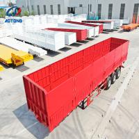 China 60T 3-Axle Side Wall Grain Trailer with Mechanical/Air Suspension for sale