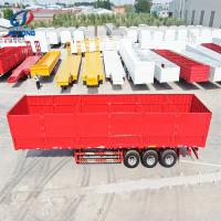 China 60T 3-Axle Side Wall Grain Trailer with Mechanical/Air Suspension for sale