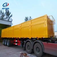 China 3 Axle Side Wall Semi Trailer 60Ton Capacity Heavy Duty Grain Transport for sale