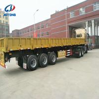 China 3 Axle Side Wall Semi Trailer 60Ton Capacity Heavy Duty Grain Transport for sale