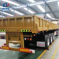 China 3 Axle Side Wall Semi Trailer 60Ton Capacity Heavy Duty Grain Transport for sale