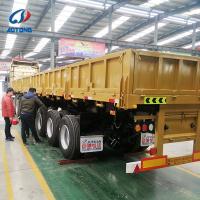 China 3 Axle Side Wall Semi Trailer 60Ton Capacity Heavy Duty Grain Transport for sale