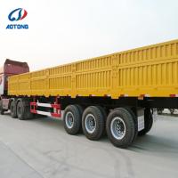 China Side Wall Cargo Stake Semi Trailer with Mechanical or Air Suspension for sale