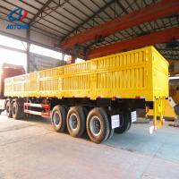 China Side Wall Cargo Stake Semi Trailer with Mechanical or Air Suspension for sale