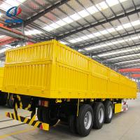 China Side Wall Cargo Stake Semi Trailer with Mechanical or Air Suspension for sale