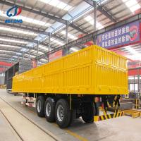 China Side Wall Cargo Stake Semi Trailer with Mechanical or Air Suspension for sale