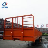 China 40ft 3 Axle Side Wall Semi Trailer with Side Cover for Bulk Cargo for sale