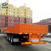 China 40ft 3 Axle Side Wall Semi Trailer with Side Cover for Bulk Cargo for sale