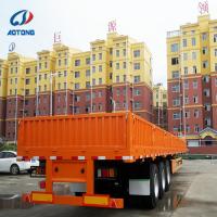 China 40ft 3 Axle Side Wall Semi Trailer with Side Cover for Bulk Cargo for sale