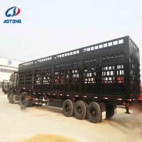 China 3 Axle Fence Semi Trailer for Livestock and Dry Bulk Transport for sale
