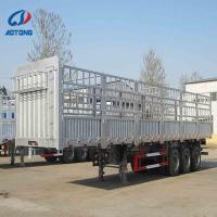 China 3 Axle Fence Semi Trailer for Livestock and Dry Bulk Transport for sale