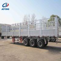 China 3 Axle Fence Semi Trailer for Livestock and Dry Bulk Transport for sale