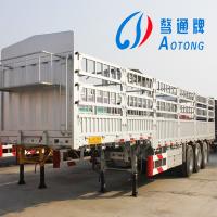 China 3 Axle Fence Semi Trailer for Livestock and Dry Bulk Transport for sale