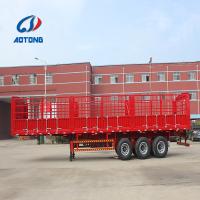 China Fence Semi Trailer with Mechanical or Air Suspension 12R22.5 Tyres for sale
