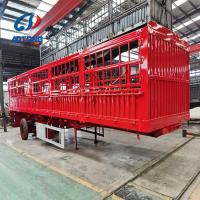 China 3 Axle Fence Semi Trailer for Livestock Transport with Air Suspension for sale