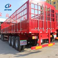 China 3 Axle Fence Semi Trailer for Livestock Transport with Air Suspension for sale