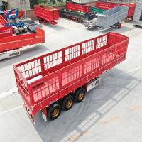 China Fence Semi Trailer with Mechanical or Air Suspension 12R22.5 Tyres for sale